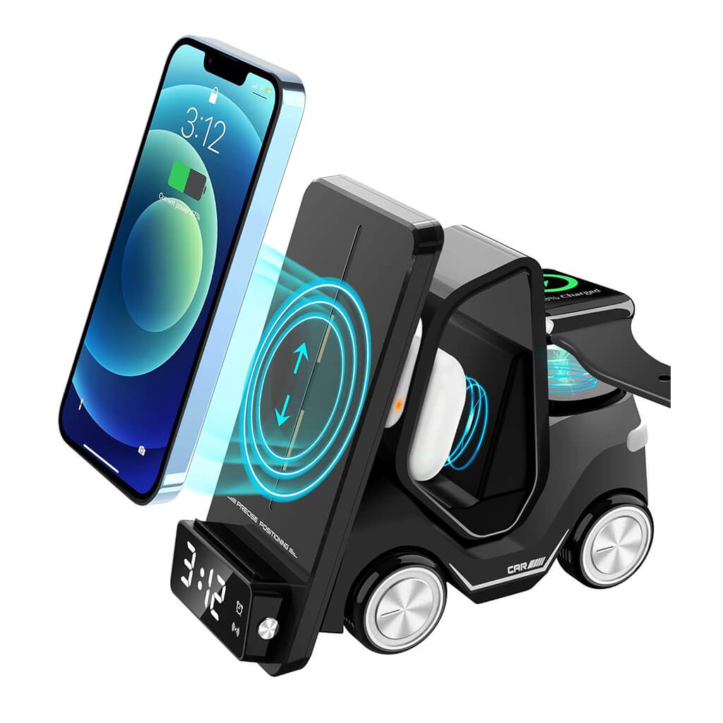 Bigsmall Charge Cruiser - 3 in 1 Wireless Charger with Clock – Bigsmall.in