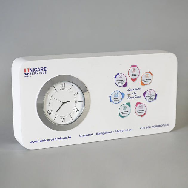 Table Clock - Unicare Services | Corporate Gifts - Bigsmall
