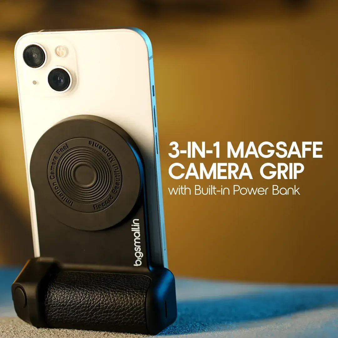 3-in-1 MagSafe Camera Grip with Built-in Power Bank – Bigsmall.in