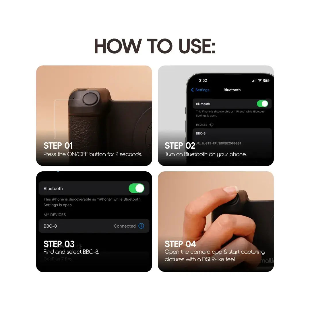 3-in-1 MagSafe Camera Grip with Built-in Power Bank – Bigsmall.in