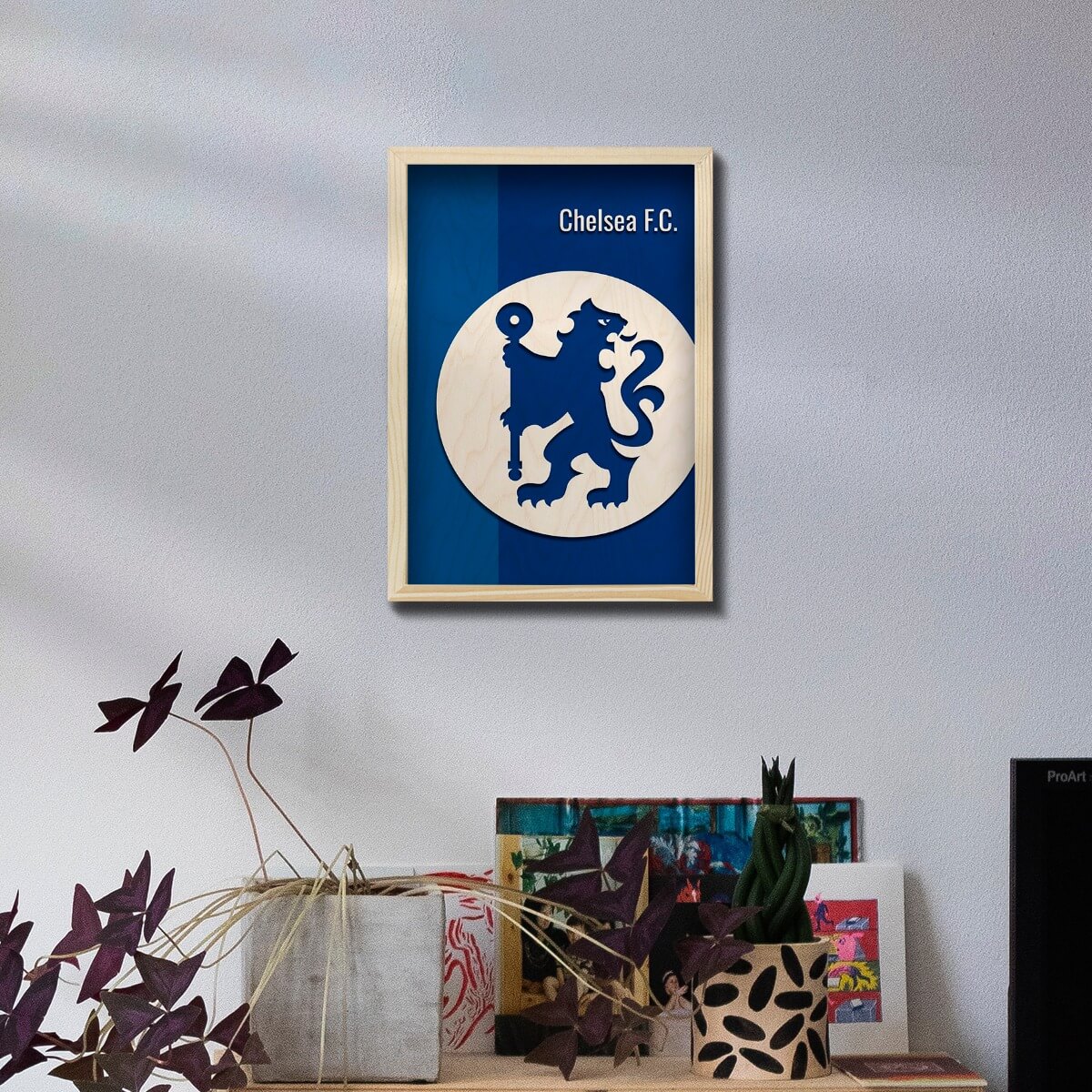 Buy Chelsea F C Wooden Wall Art Online at Best Price – Bigsmall.in