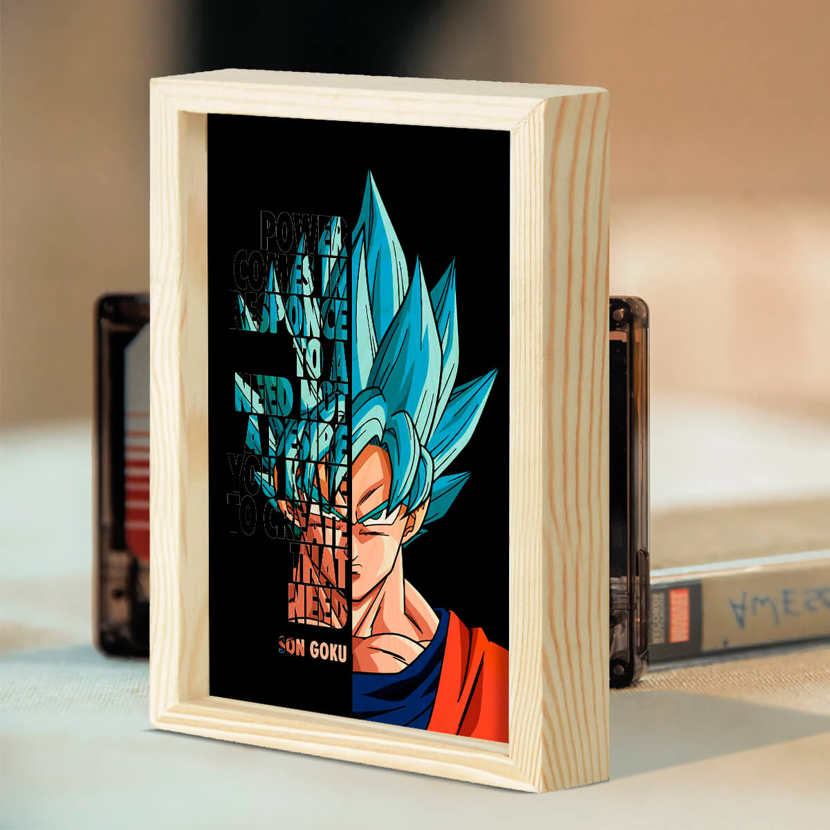 Son Goku Wooden Wall Art – Bigsmall.in