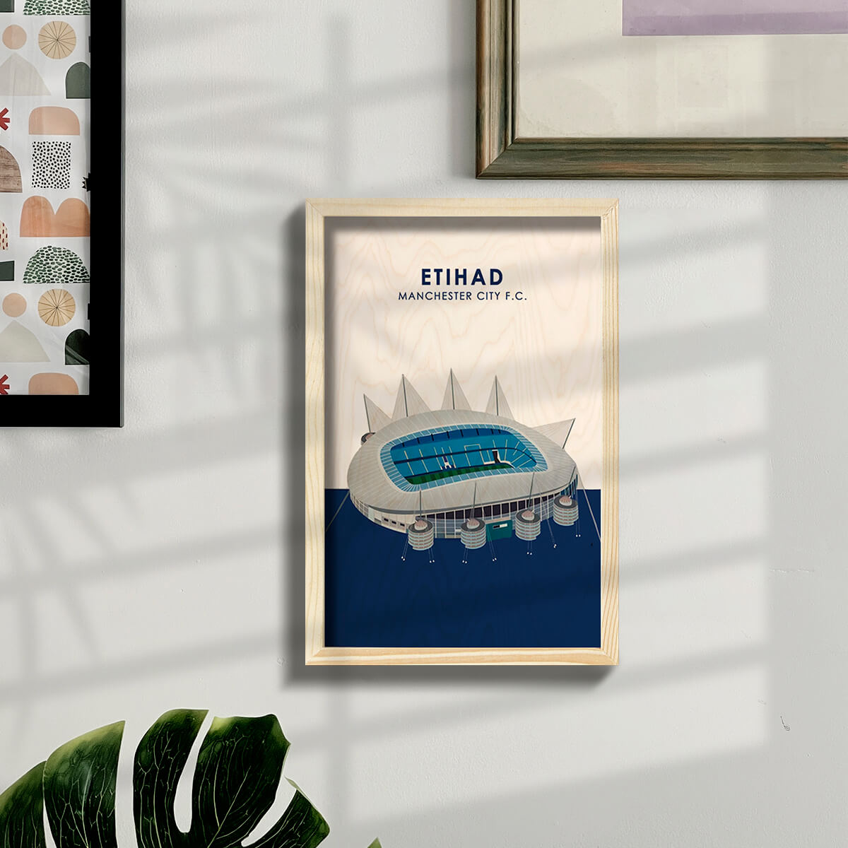 Manchester City Etihad Stadium Wooden Wall Art – Bigsmall.in