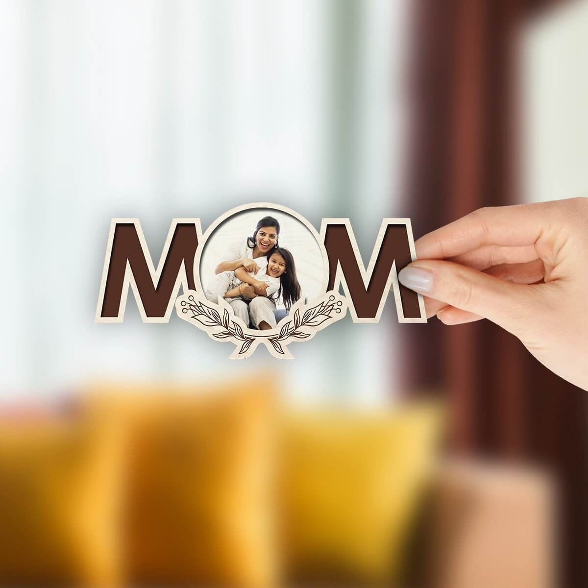 Personalized Mom Wooden Fridge Magnet – Bigsmall.in