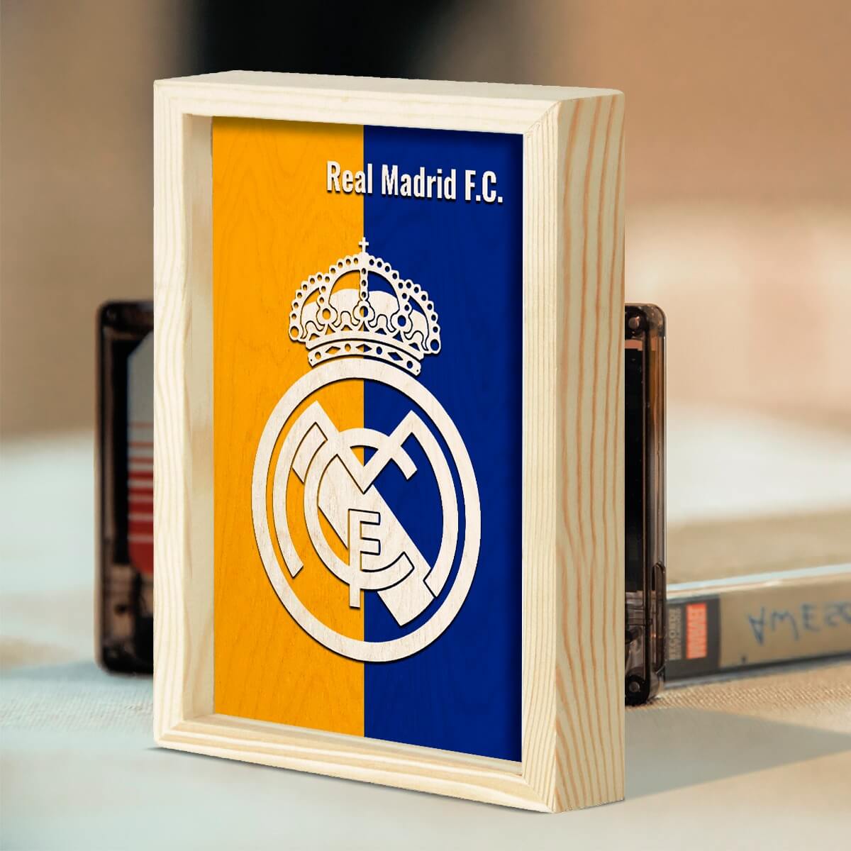 Buy Real Madrid F C Wooden Wall Art Online at Best Price – Bigsmall.in
