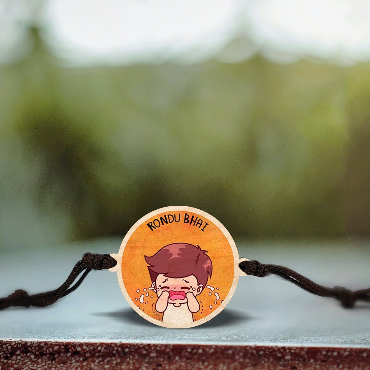 Buy Rondu Bhai Wooden Rakhi Online At Best Price – Bigsmall.in