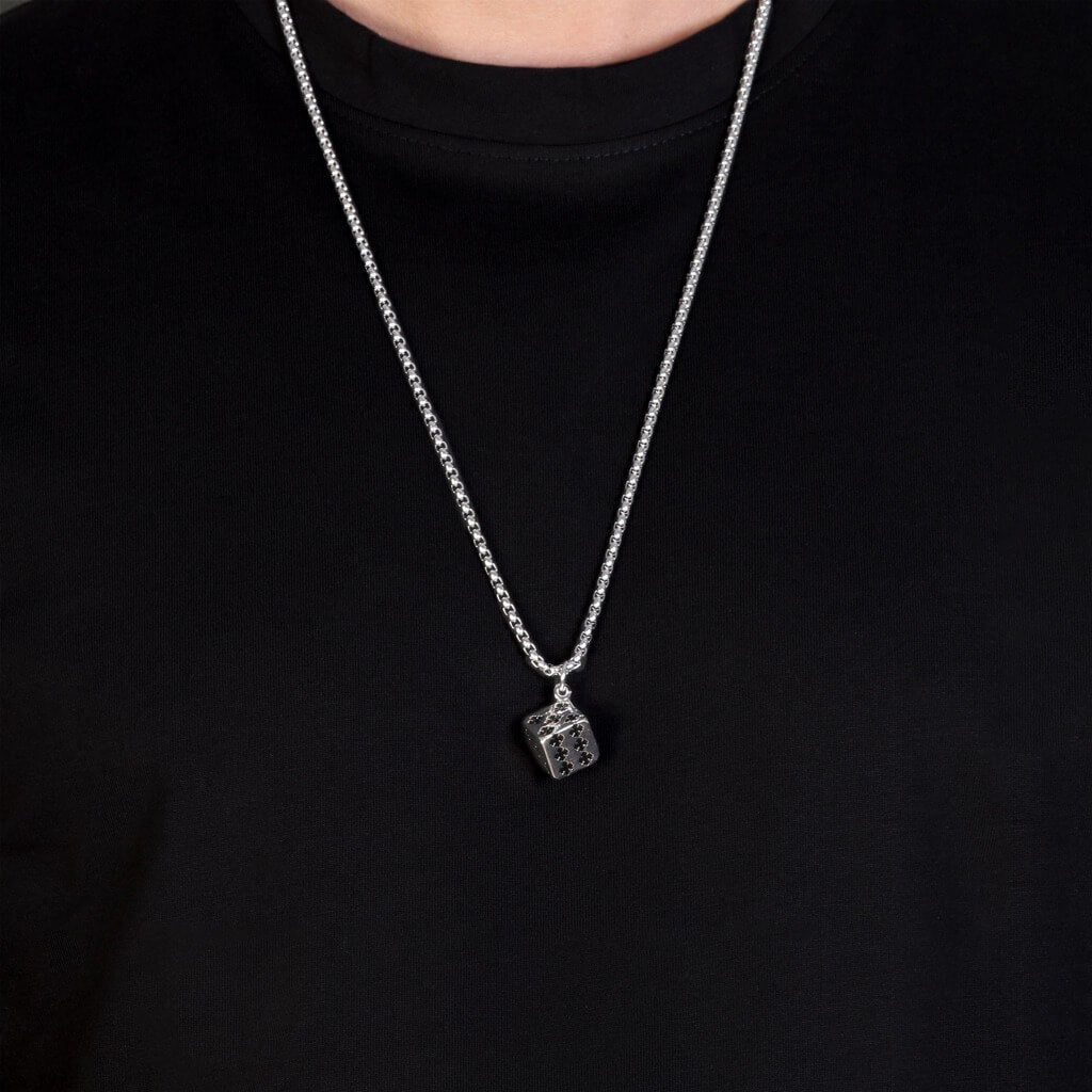 Buy Dice Charm With Chain Online - Gift for Men – Bigsmall.in