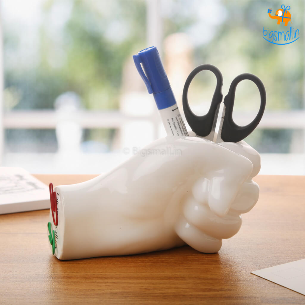 Hand Fist Stationery Holder – Bigsmall.in
