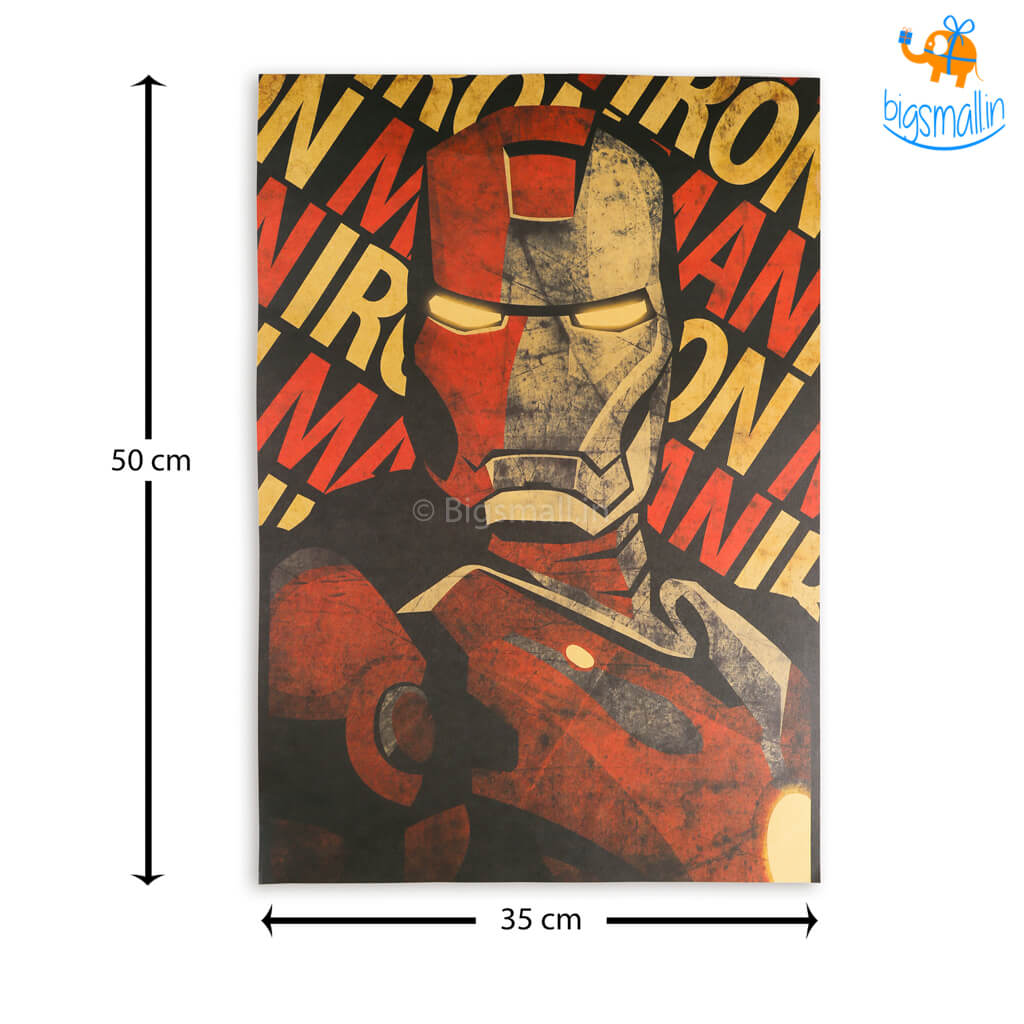 Buy Iron Man Poster Online - Gift For Marvel Fans – Bigsmall.in