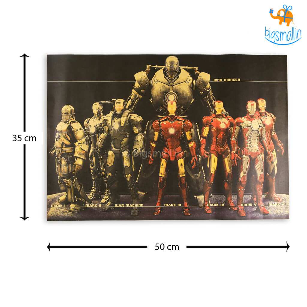 Buy Iron Man Poster Online - Gift For Avengers Fan – Bigsmall.in