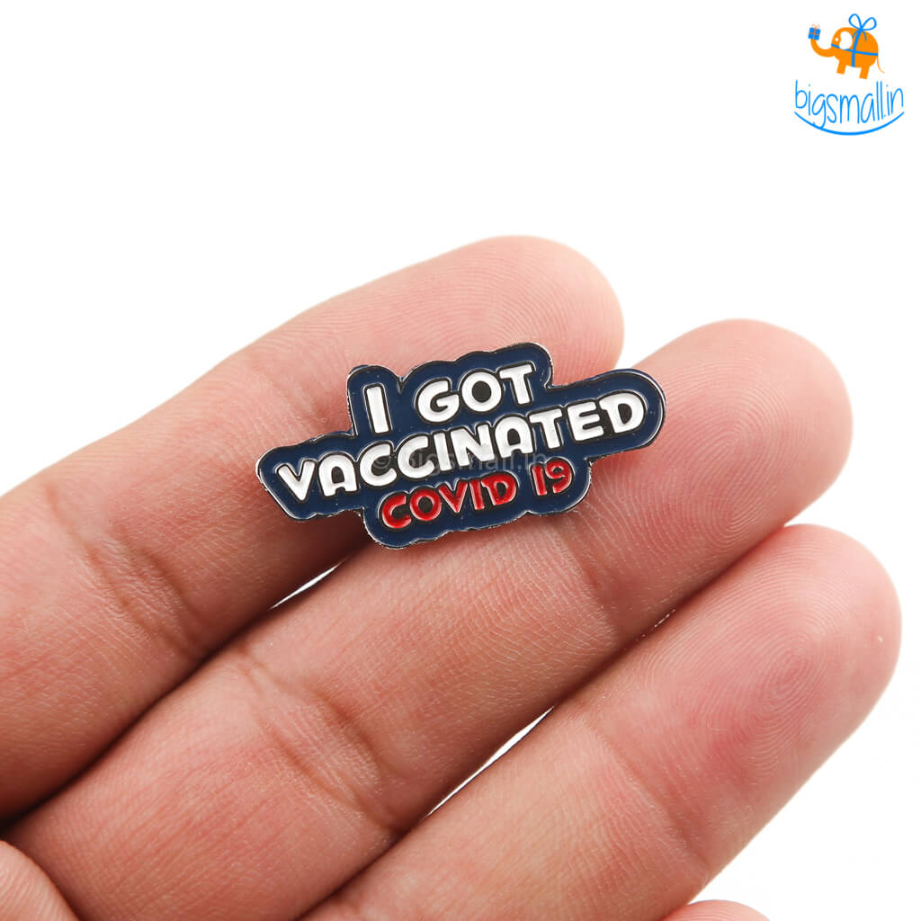 I Got Vaccinated Lapel Pin – Bigsmall.in