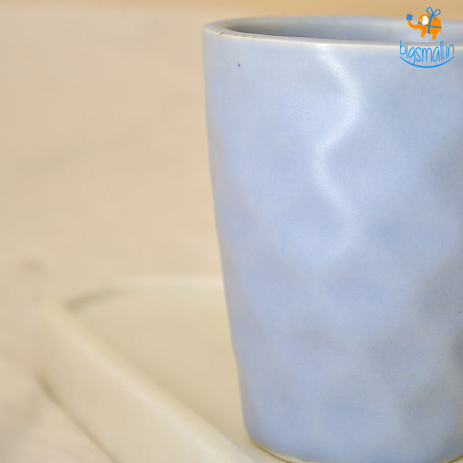 Sky Blue Textured Mug – Bigsmall.in