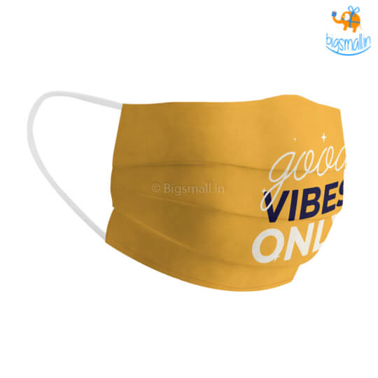 Buy Good Vibes Cotton Mask Online In India– Bigsmall.in