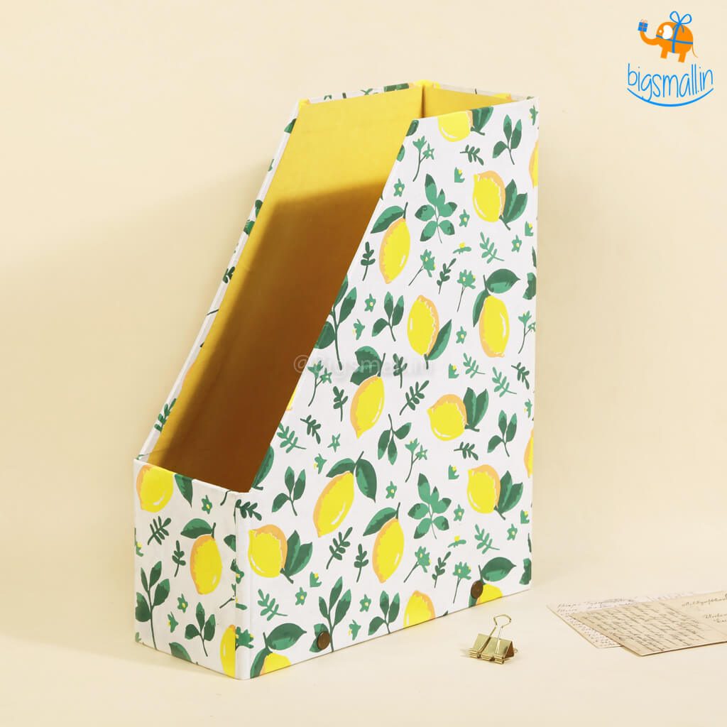 Lemon Printed File Keeper – Bigsmall.in