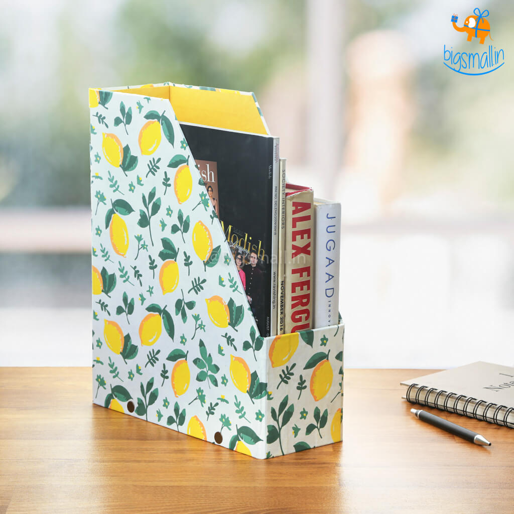 Lemon Printed File Keeper – Bigsmall.in