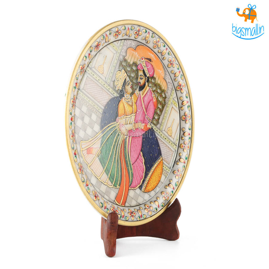 Hand painted Decorative Plate with Stand – Bigsmall.in