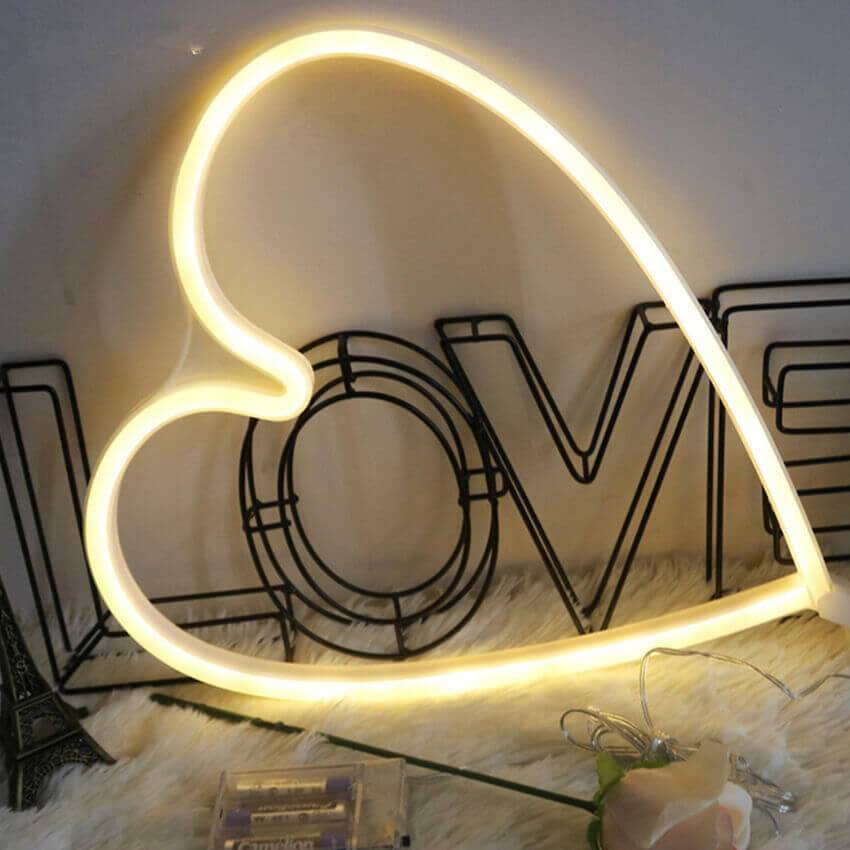 Buy Neon Heart Light Online - Home Decor Gift – Bigsmall.in