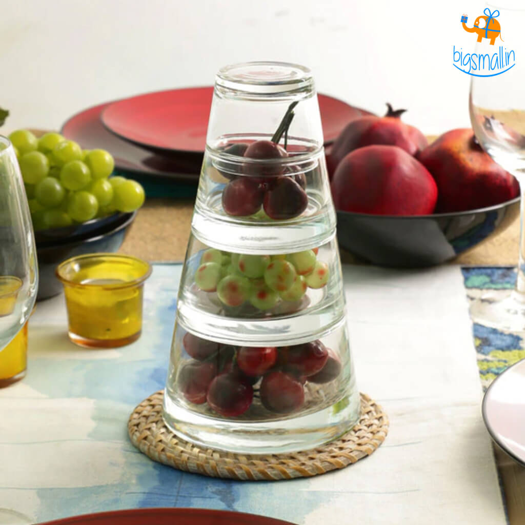 Buy Glass Snack Bowl Pyramid - Set Of 4 Online In India– Bigsmall.in