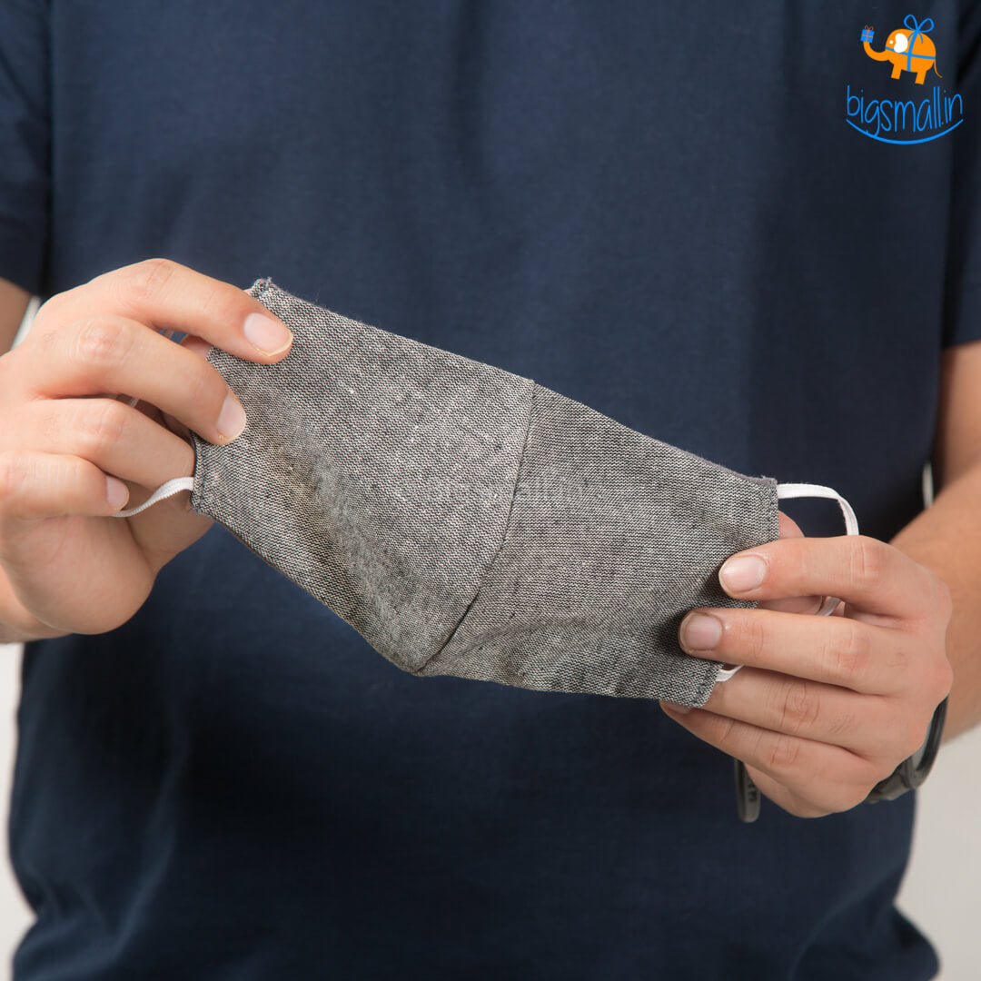 Reusable Cotton Masks - Set of 3 (Assorted Colors) – Bigsmall.in