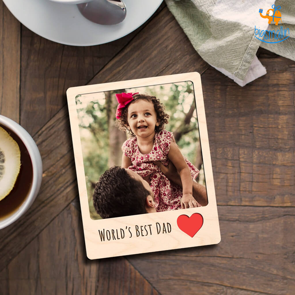 Personalized Best Dad Wooden Fridge Magnet – Bigsmall.in